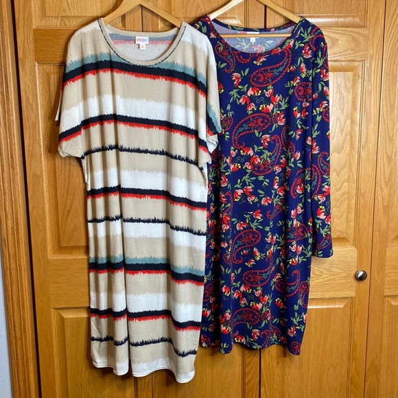 LuLaRoe | Dresses | Lularoe Bundle Of 2 Dresses Size 3 Xl Like New ...